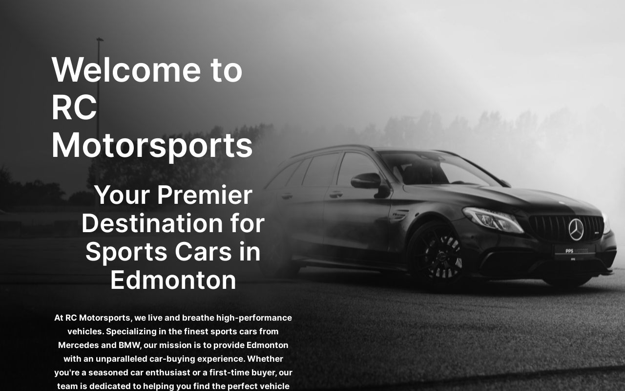 RC Motorsports - Premier Sports Car Dealership in Edmonton